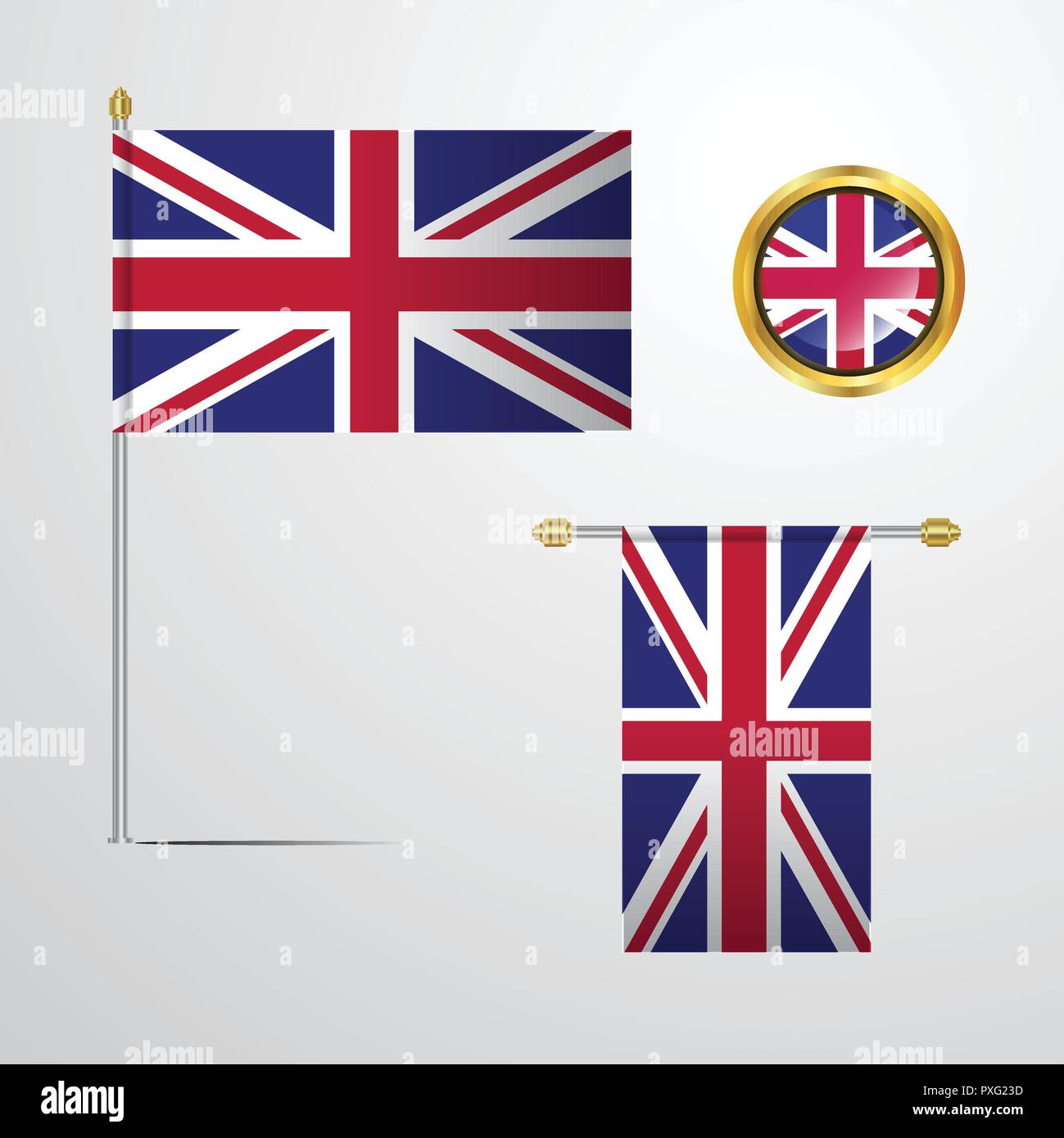 Wavy union jack Stock Vector Images - Alamy