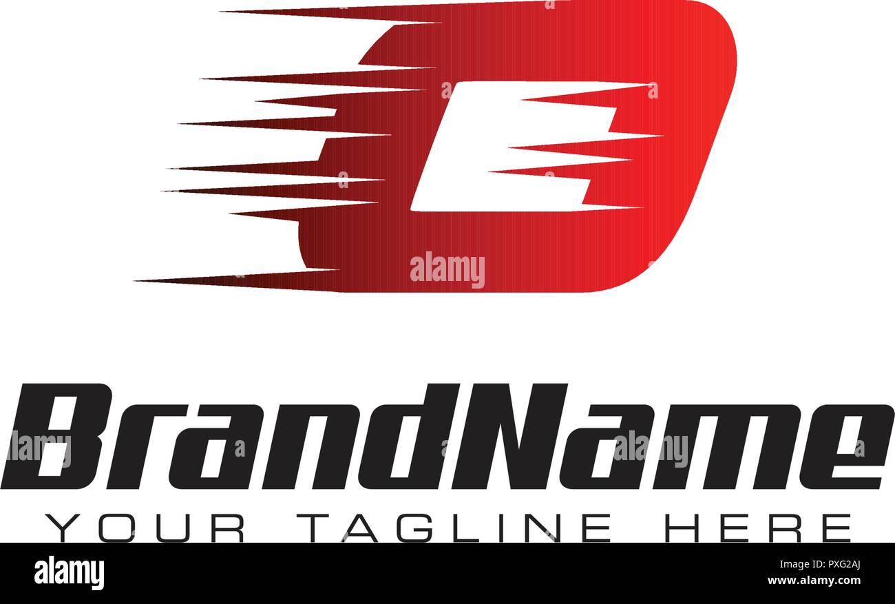 Letter Initial O Speed Logo Design Template Stock Vector Image & Art ...