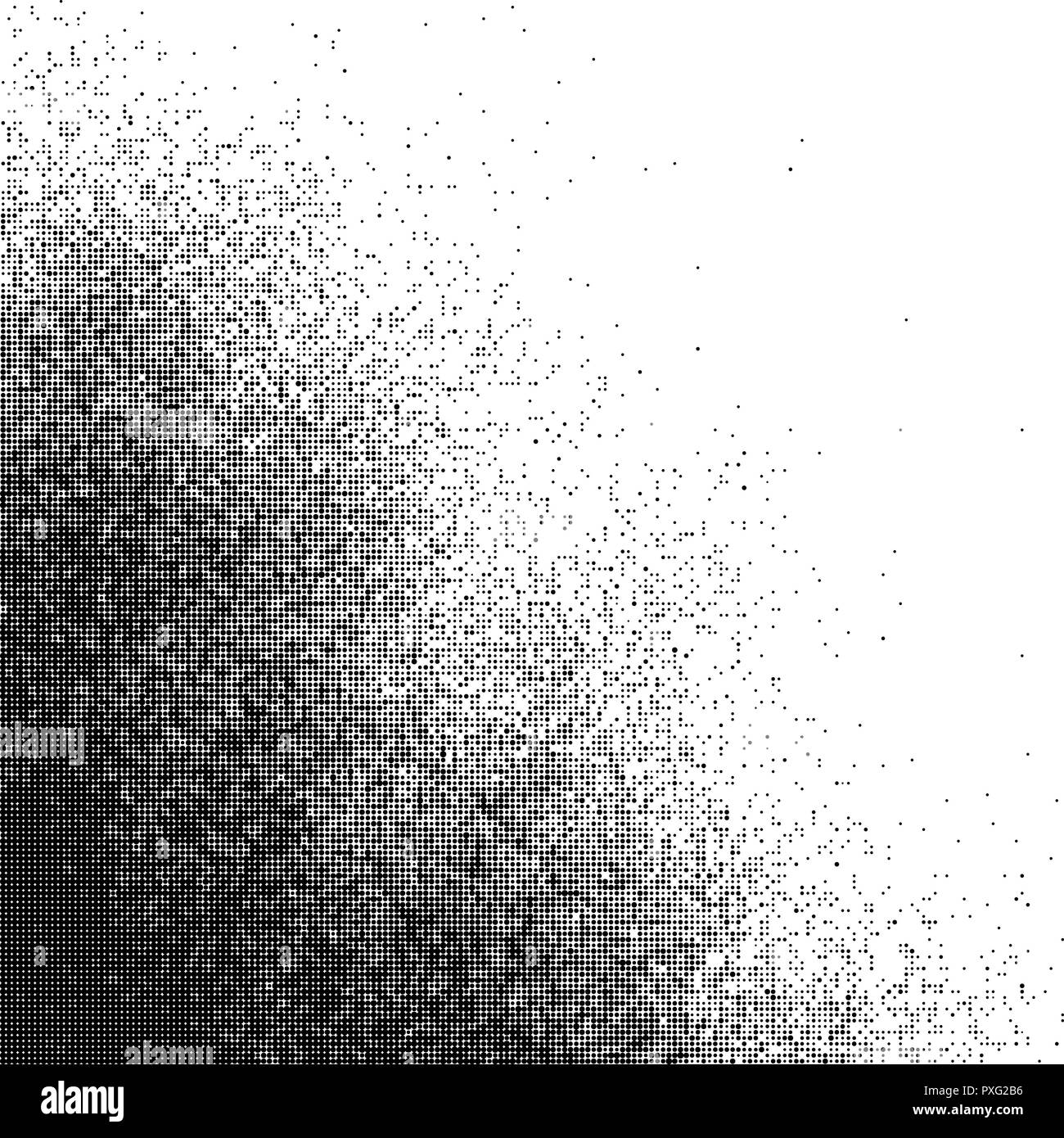 vector monochrome black halftone gradient artistic grunge dotted ...