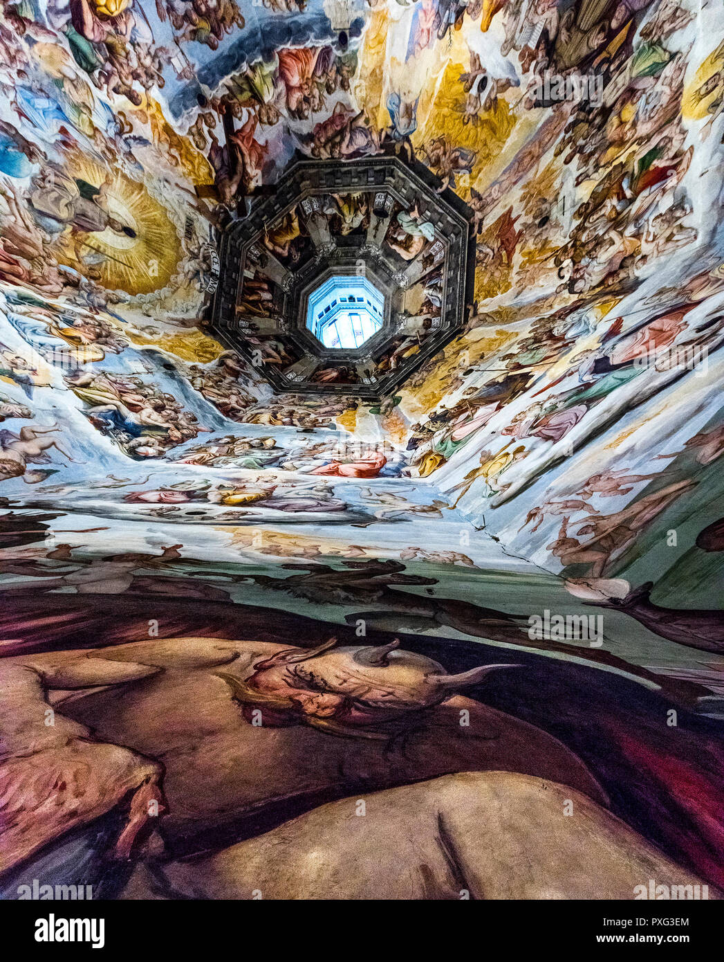Ceiling detail of Duomo di Firenze Cathedral, Cathedral of Saint Mary ...