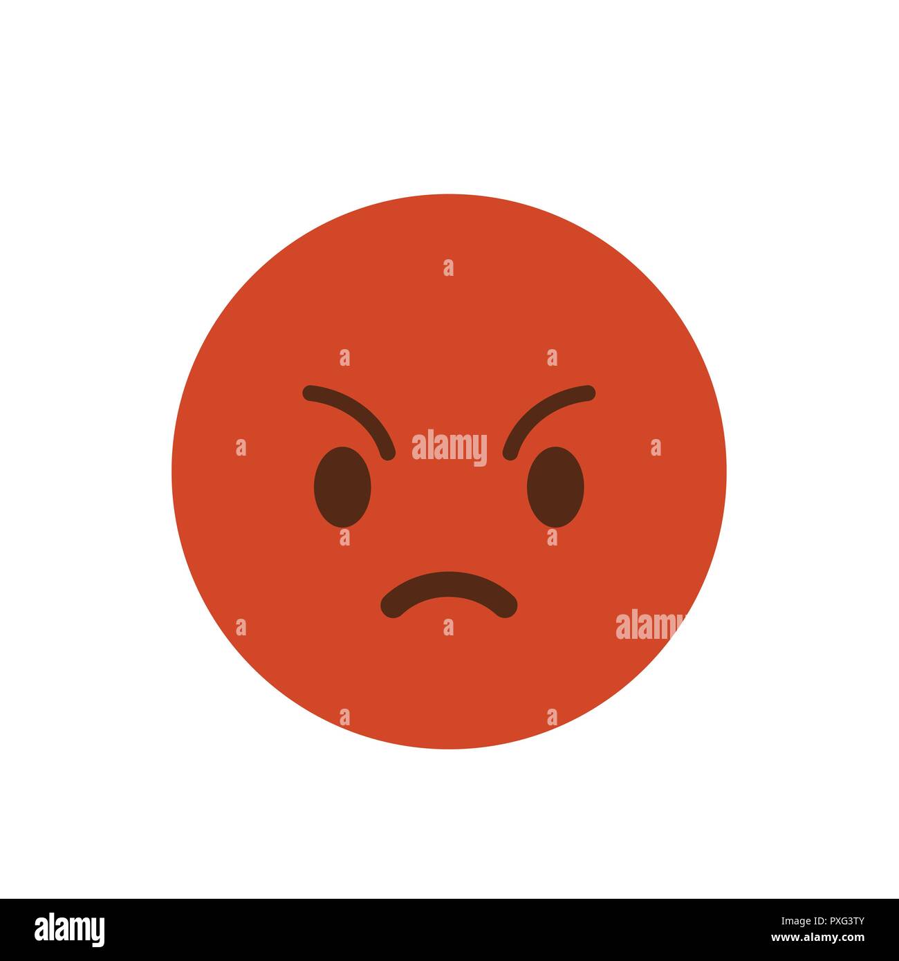 Angry emoji icon design vector Stock Vector Image & Art - Alamy