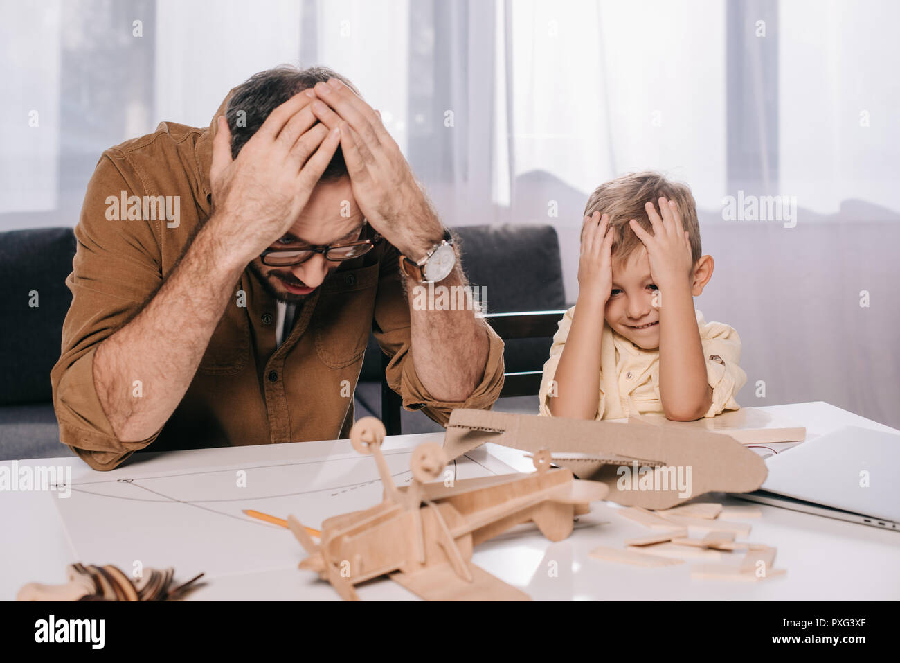 Father son models hi-res stock photography and images - Alamy