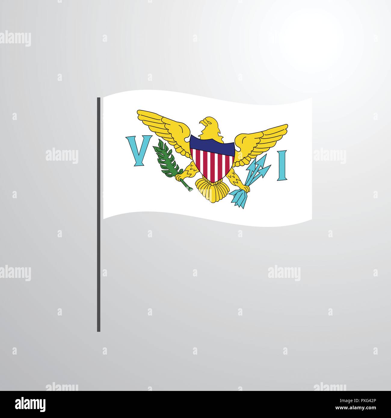 Virgin islands (us) flag Stock Vector Images - Alamy
