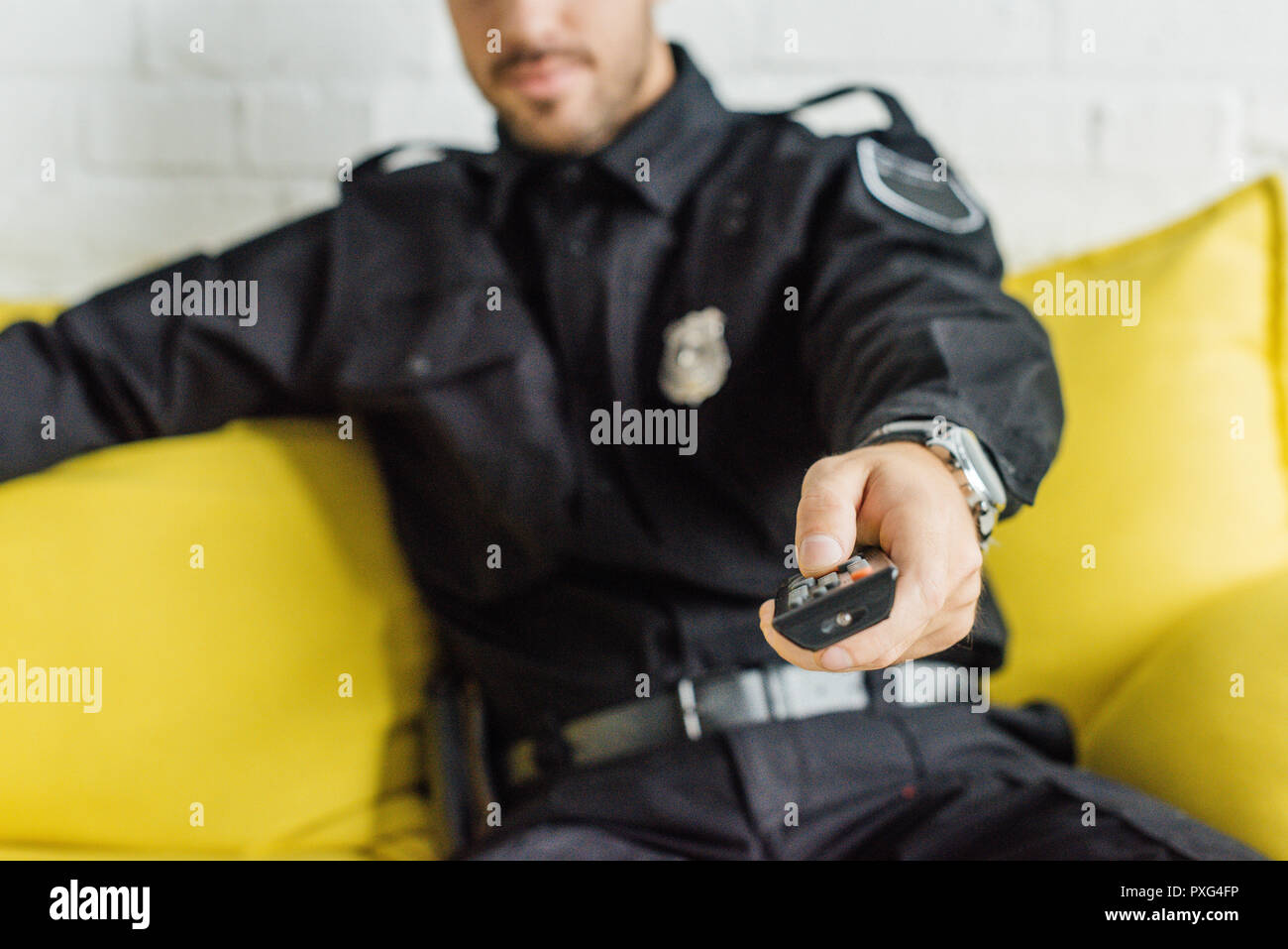 Using tv remote hi-res stock photography and images - Alamy