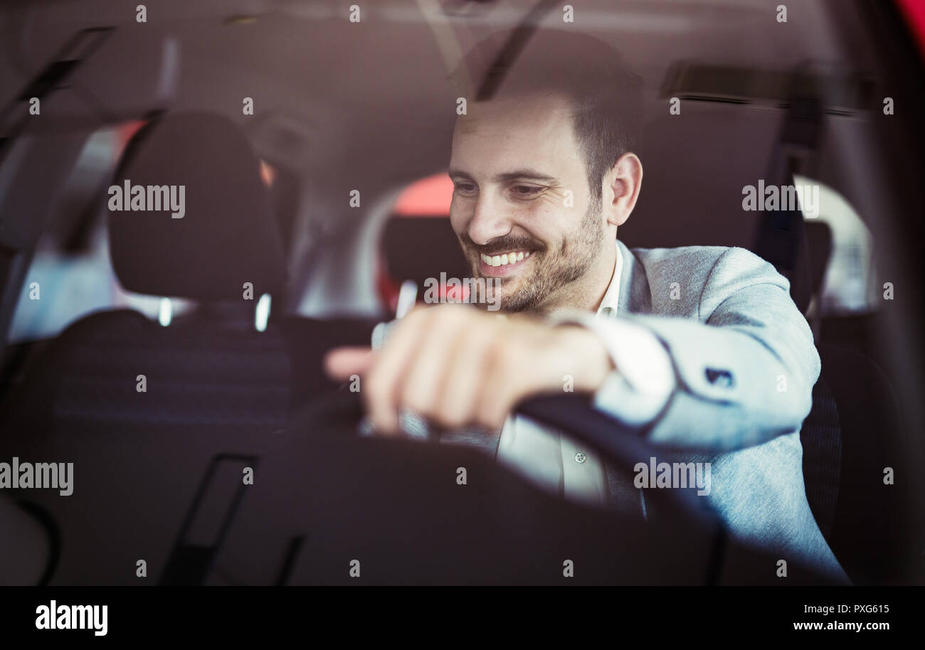 Attractive man car hi-res stock photography and images - Alamy