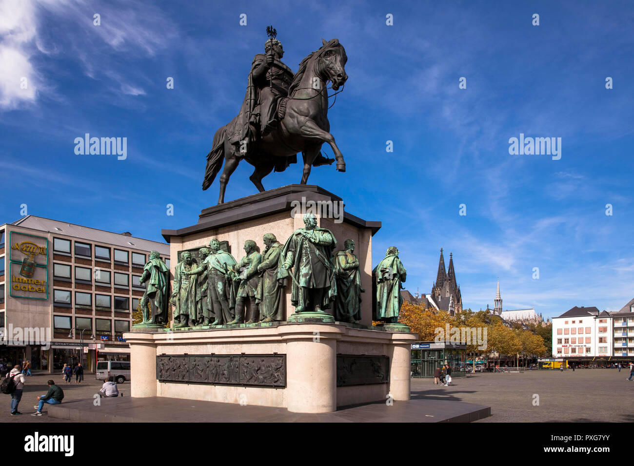 To equestrian sculpture wilhelm ii hi-res stock photography and images ...