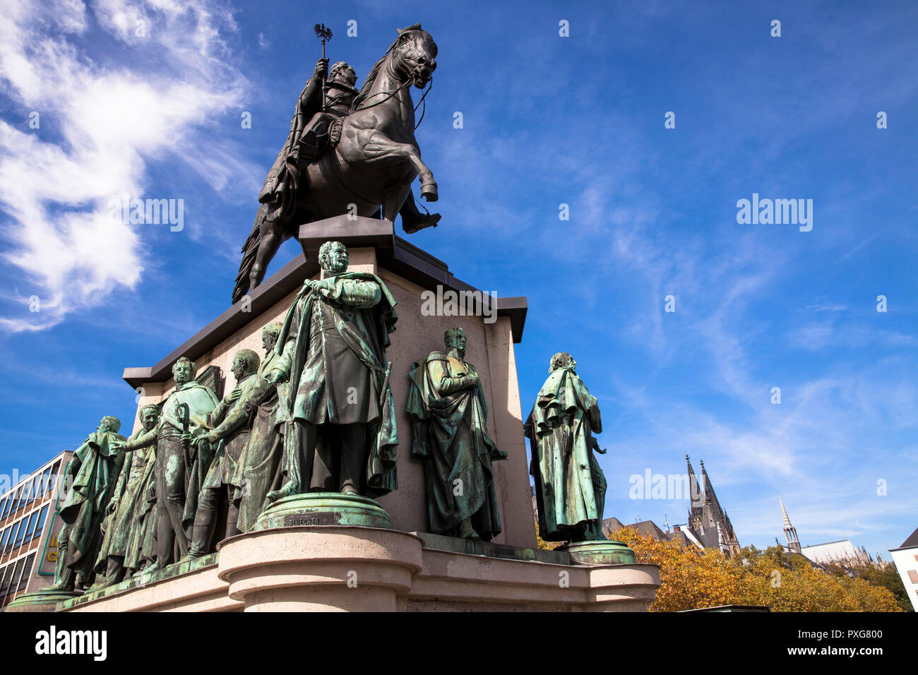 equestrian statue Emperor Friedrich Wilhem III, King of Prussia at the ...