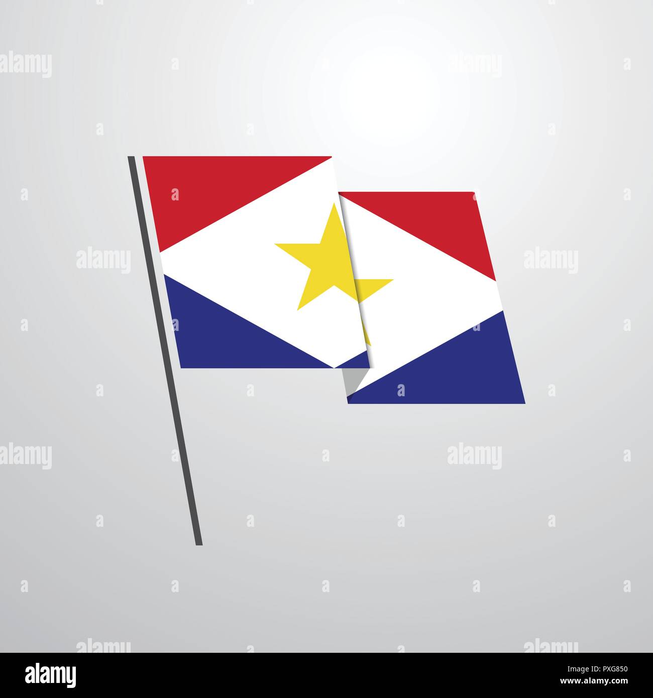 White background and saba island Stock Vector Images - Alamy