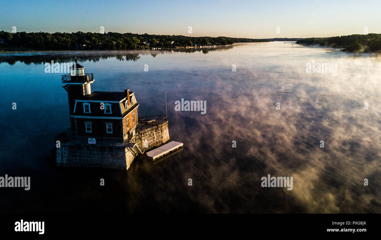 Hudson athens lighthouse hi-res stock photography and images - Alamy