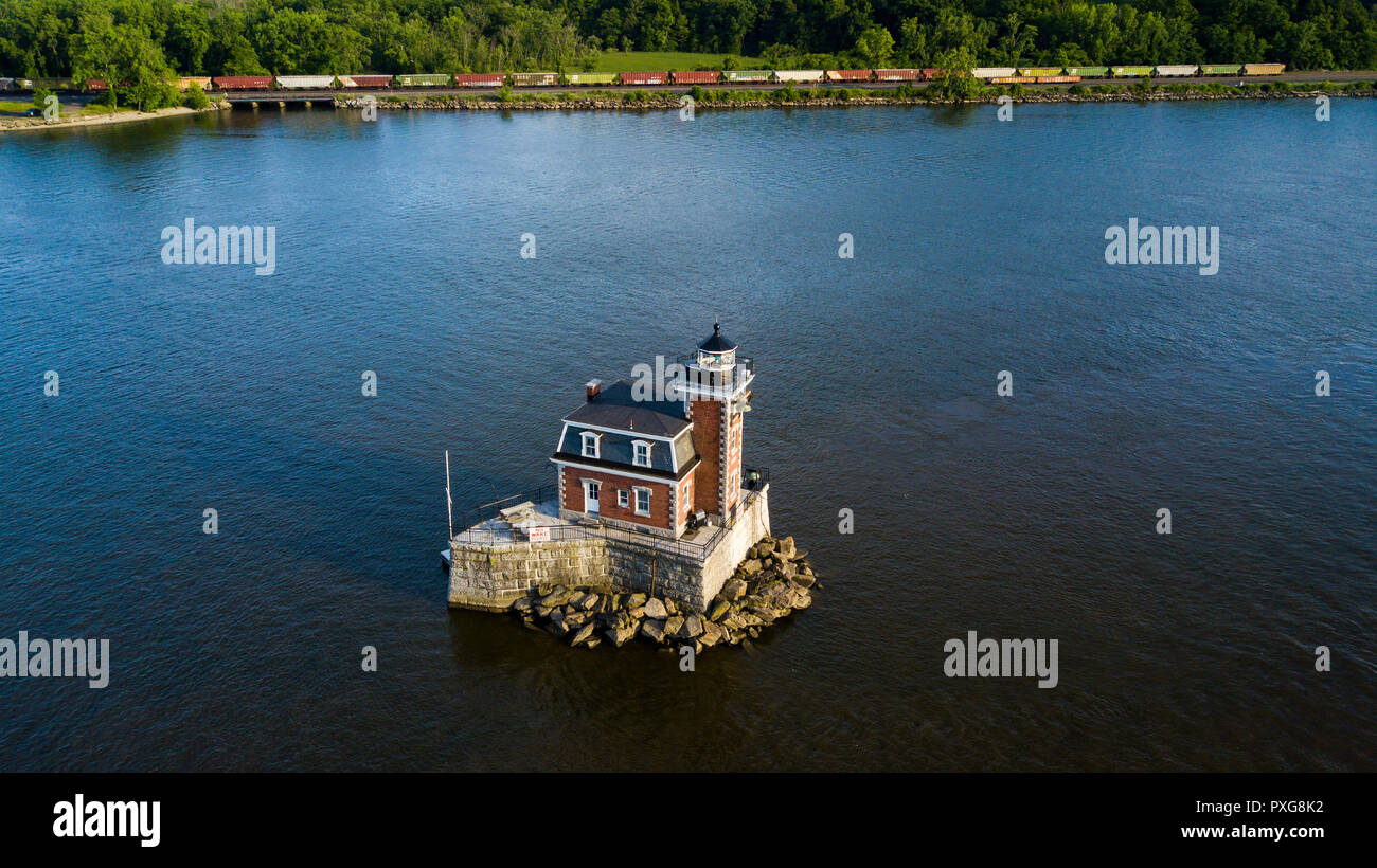 Hudson athens lighthouse hi-res stock photography and images - Alamy