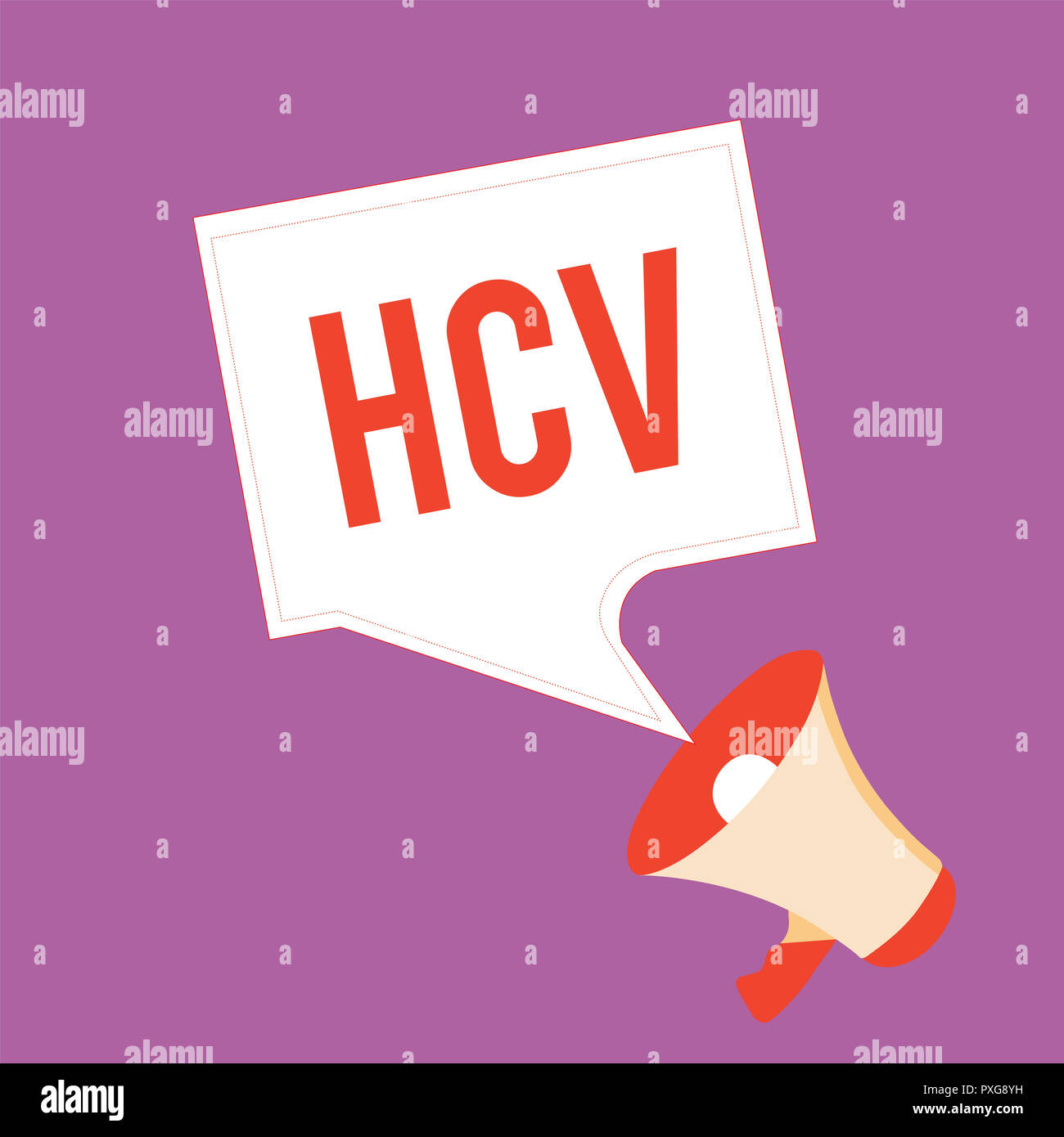 Text sign showing Hcv. Conceptual photo Infective agent that cause the ...