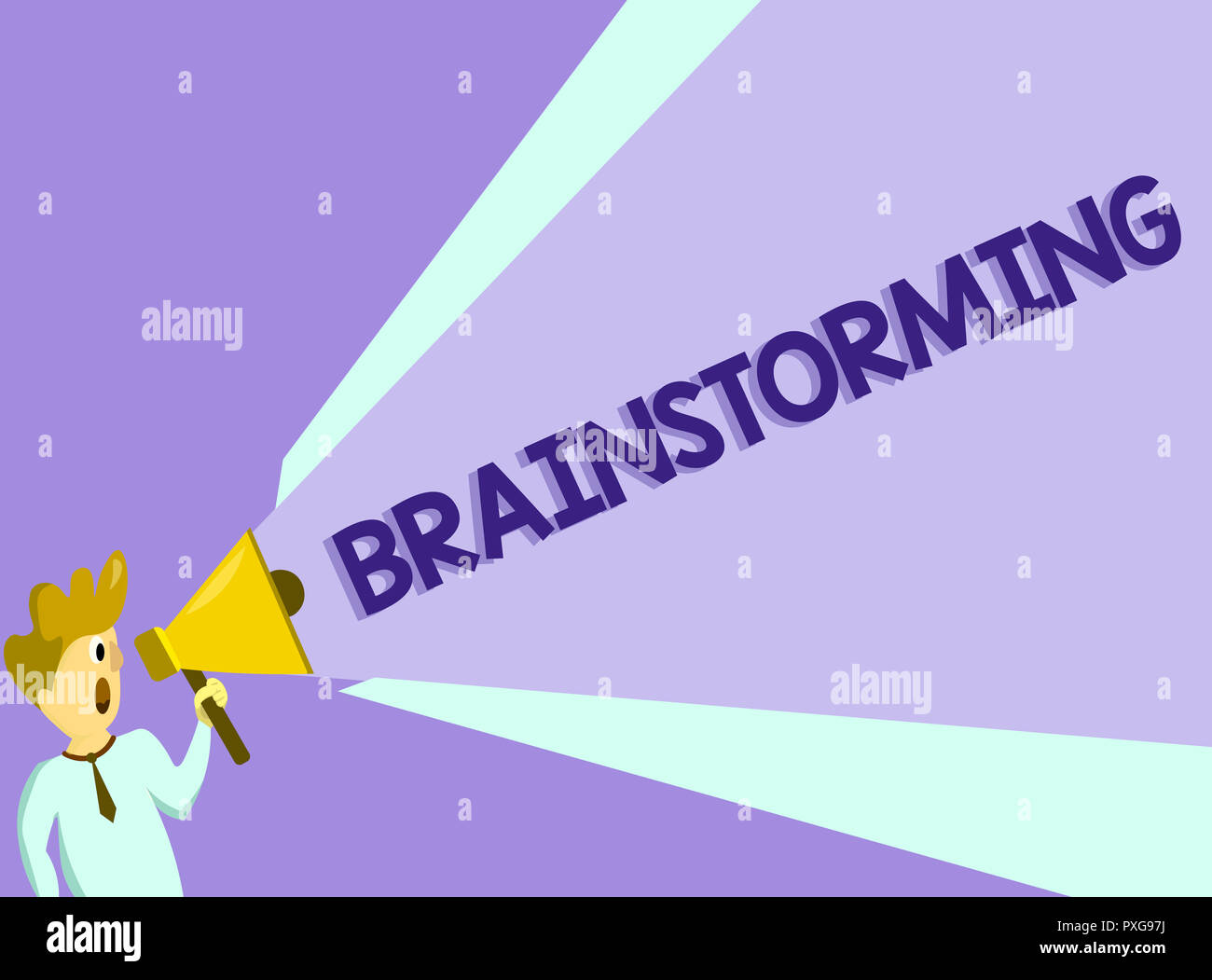 Text sign showing Brainstorming. Conceptual photo Hold a group ...