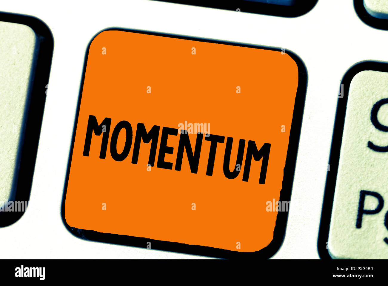 Writing note showing Momentum. Business photo showcasing quantity of ...