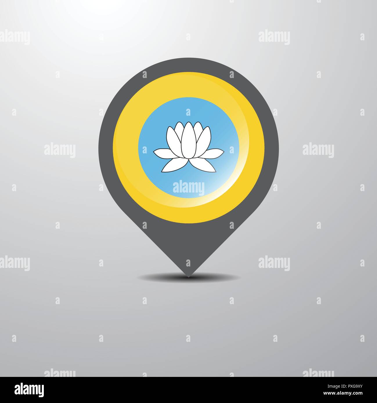 Kalmykia map hi-res stock photography and images - Alamy