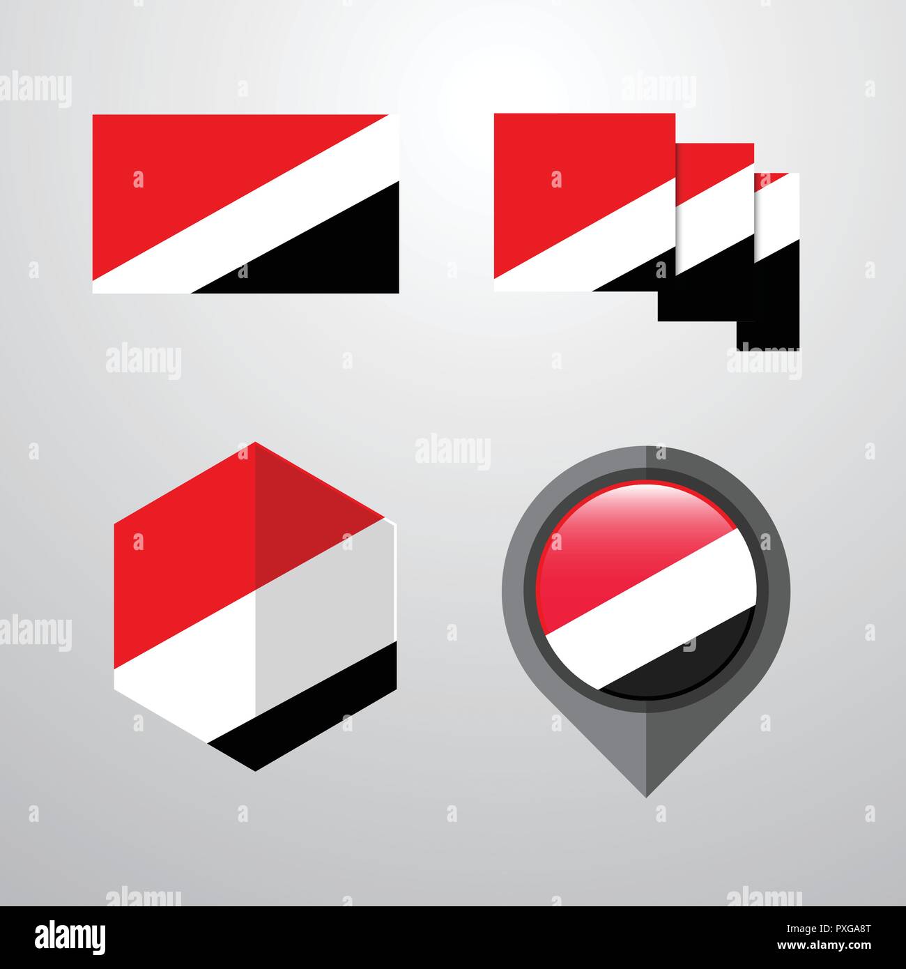 Principality of Sealand flag design set vector Stock Vector Image & Art ...