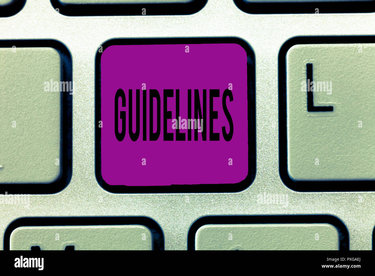 Writing note showing Guidelines. Business photo showcasing General rule ...