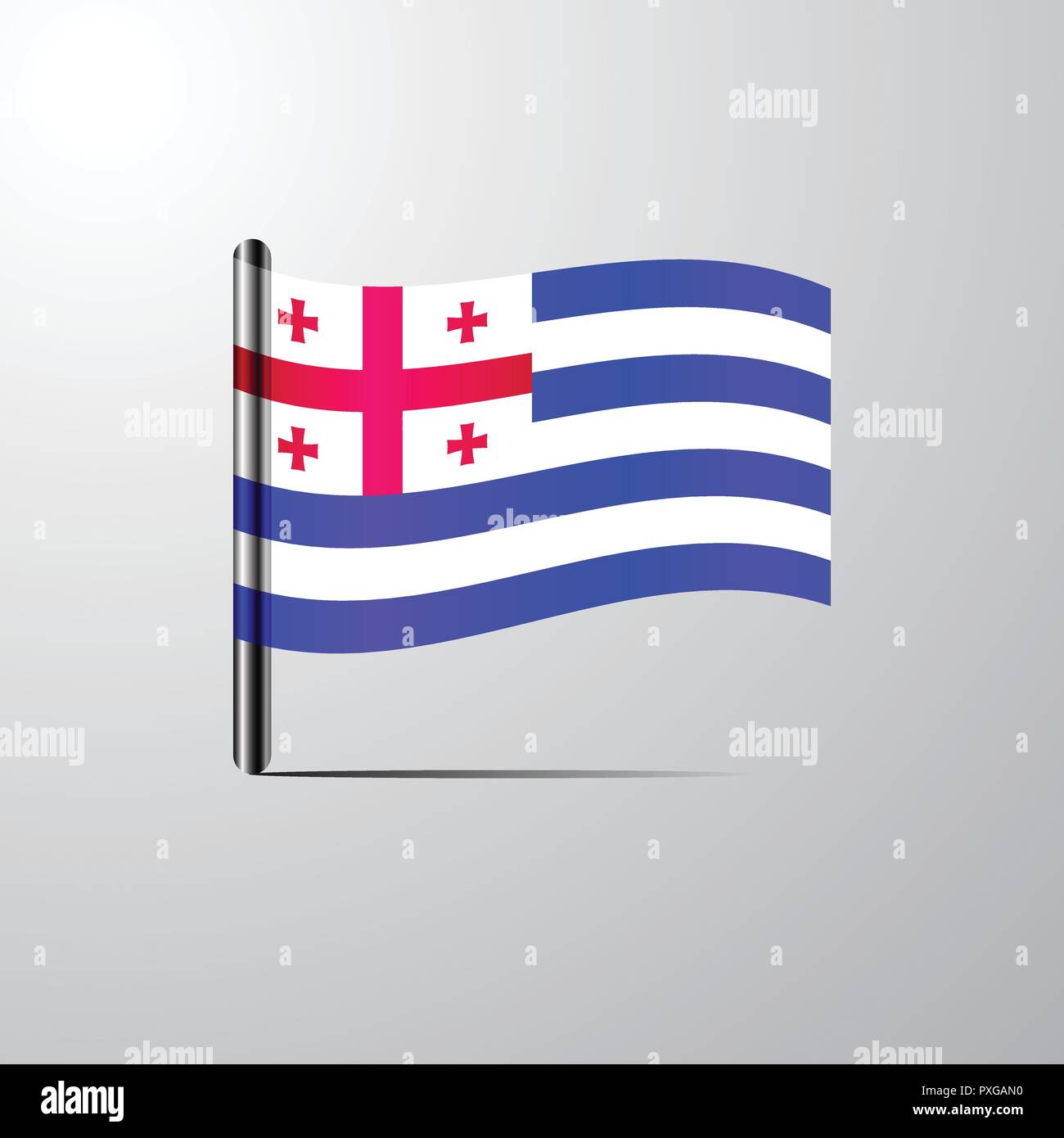 Flag of ajaria Stock Vector Images - Alamy