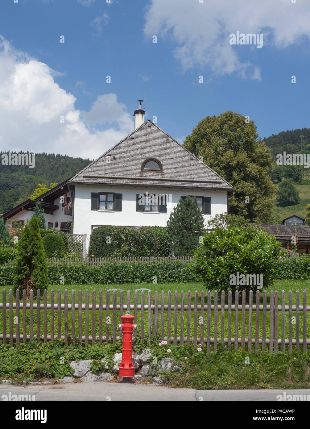 Residential house, Schliersee, Upper Bavaria, Bavaria, Germany, Europe ...