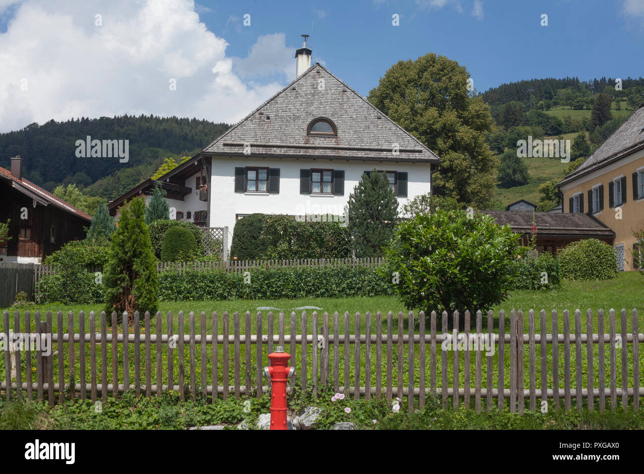 Residential house, Schliersee, Upper Bavaria, Bavaria, Germany, Europe ...