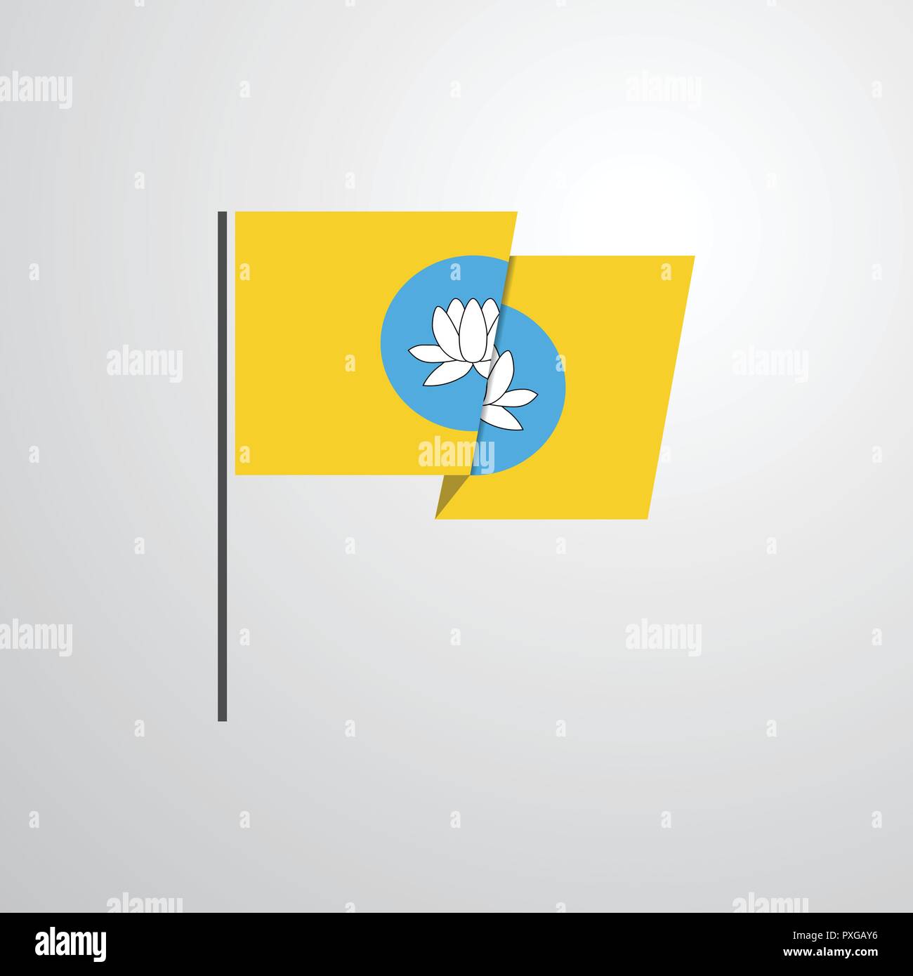 Kalmykia flag Stock Vector Images - Alamy