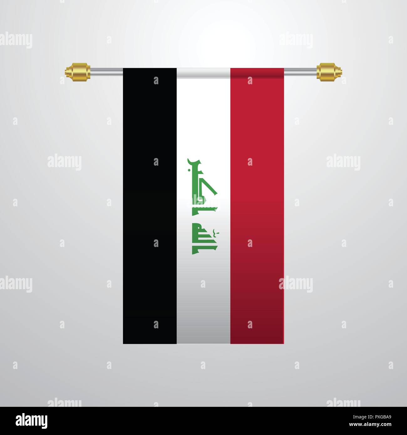 Wavy iraqi flag Stock Vector Images - Alamy