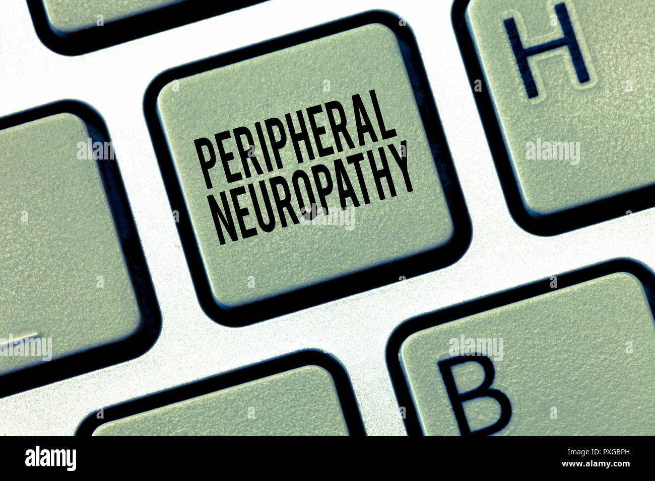 Text sign showing Peripheral Neuropathy. Conceptual photo Condition ...
