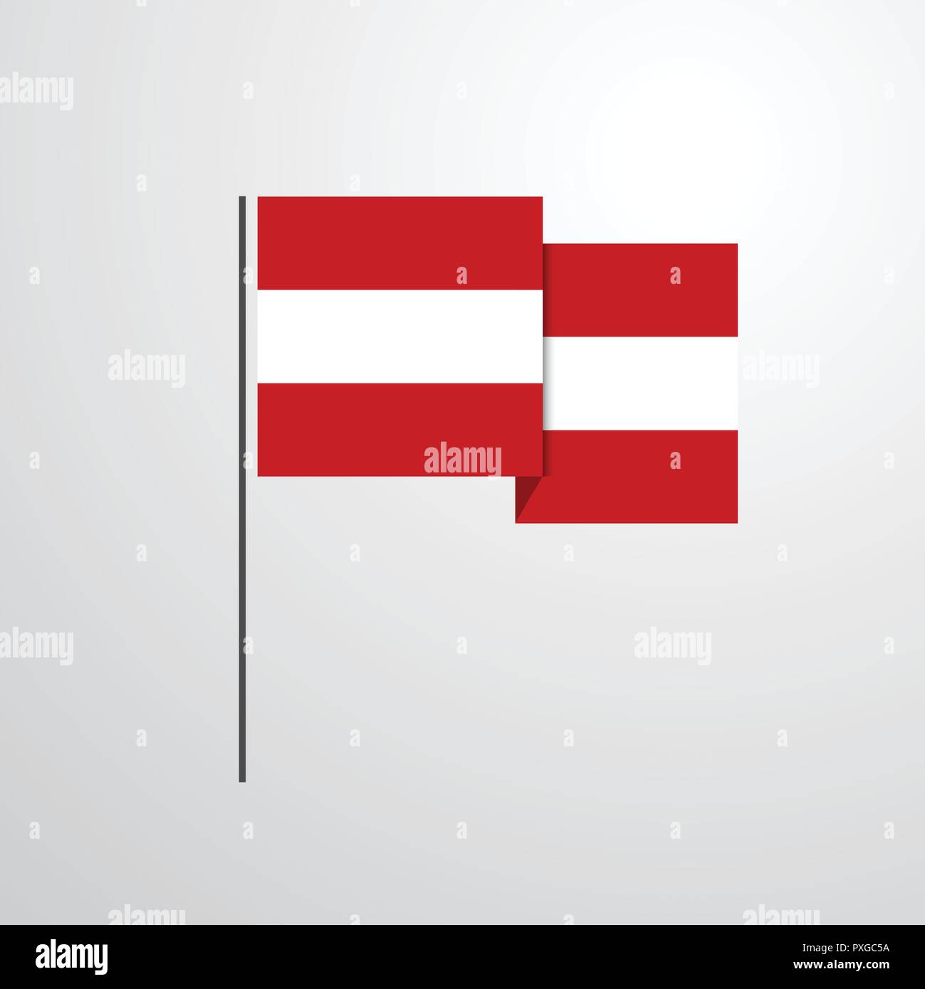 Austria waving Flag design vector Stock Vector Image & Art - Alamy