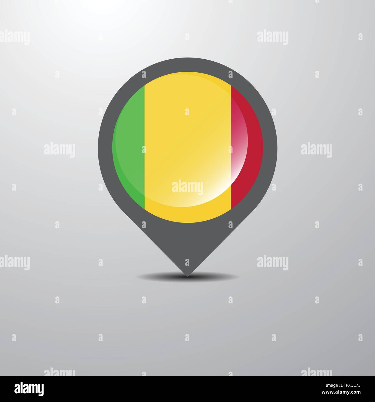 Mali map pin hi-res stock photography and images - Alamy