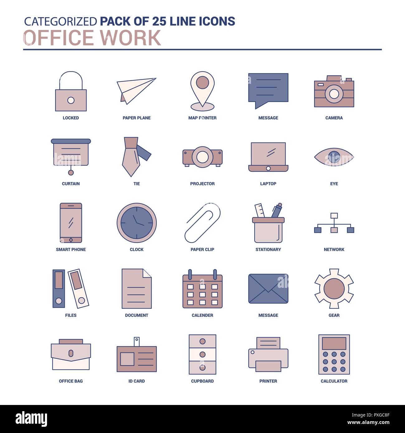 Vintage office printer Stock Vector Images - Alamy
