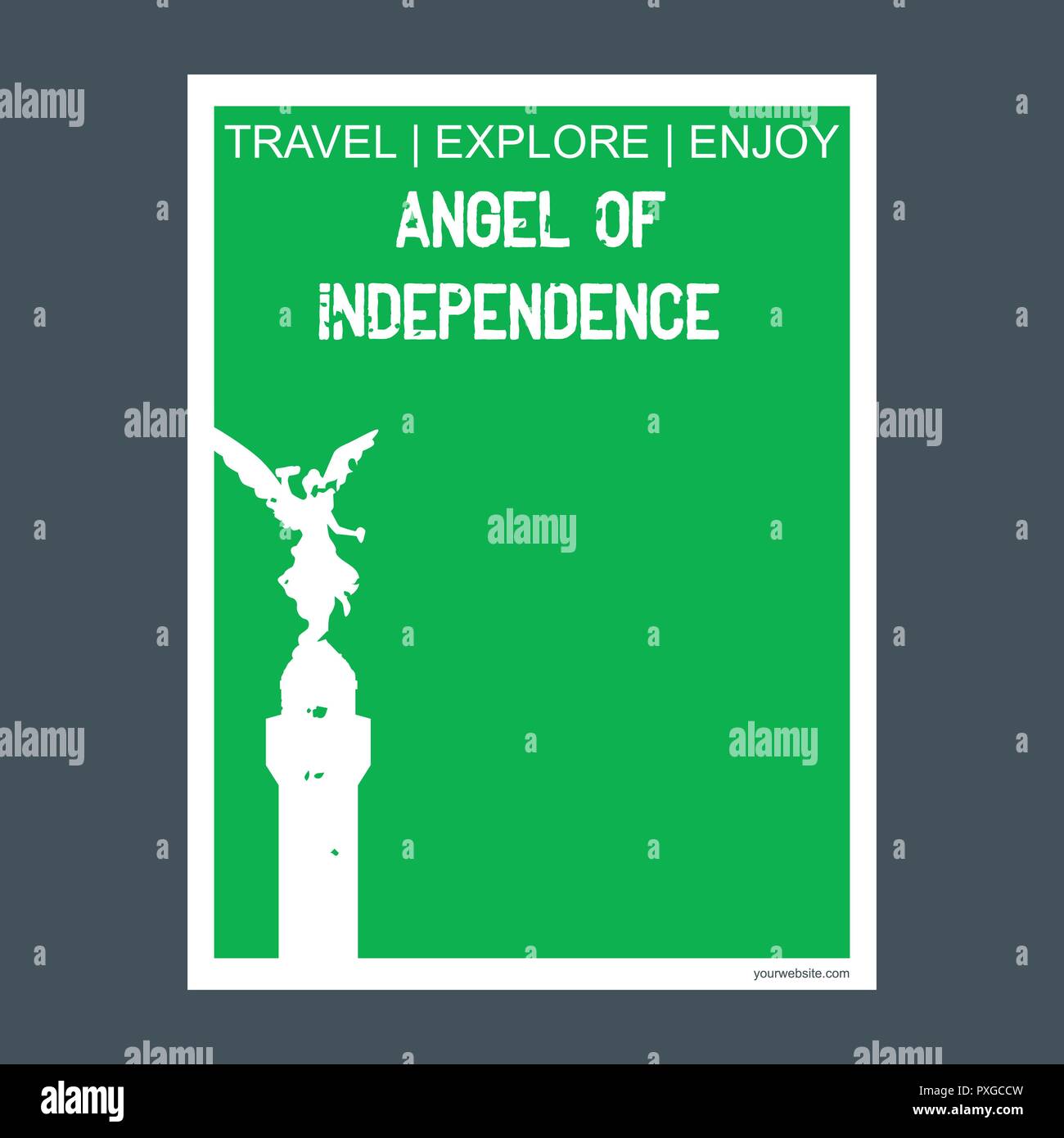 Mexican independence monument Stock Vector Images - Alamy