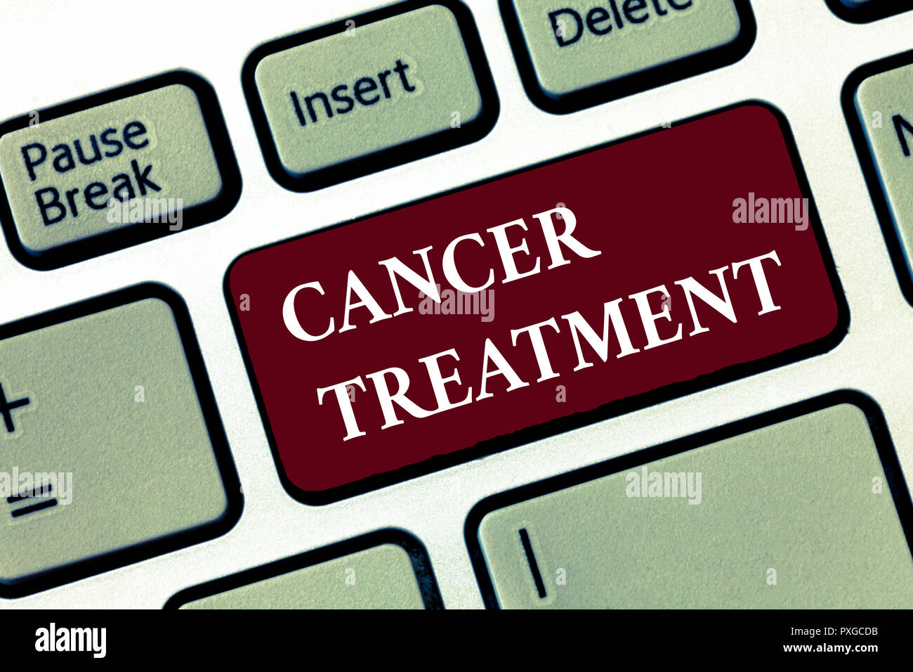Word writing text Cancer Treatment. Business concept for Use of surgery ...
