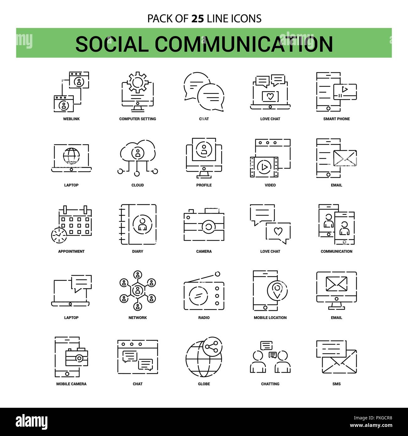 Dashed line person Stock Vector Images - Alamy