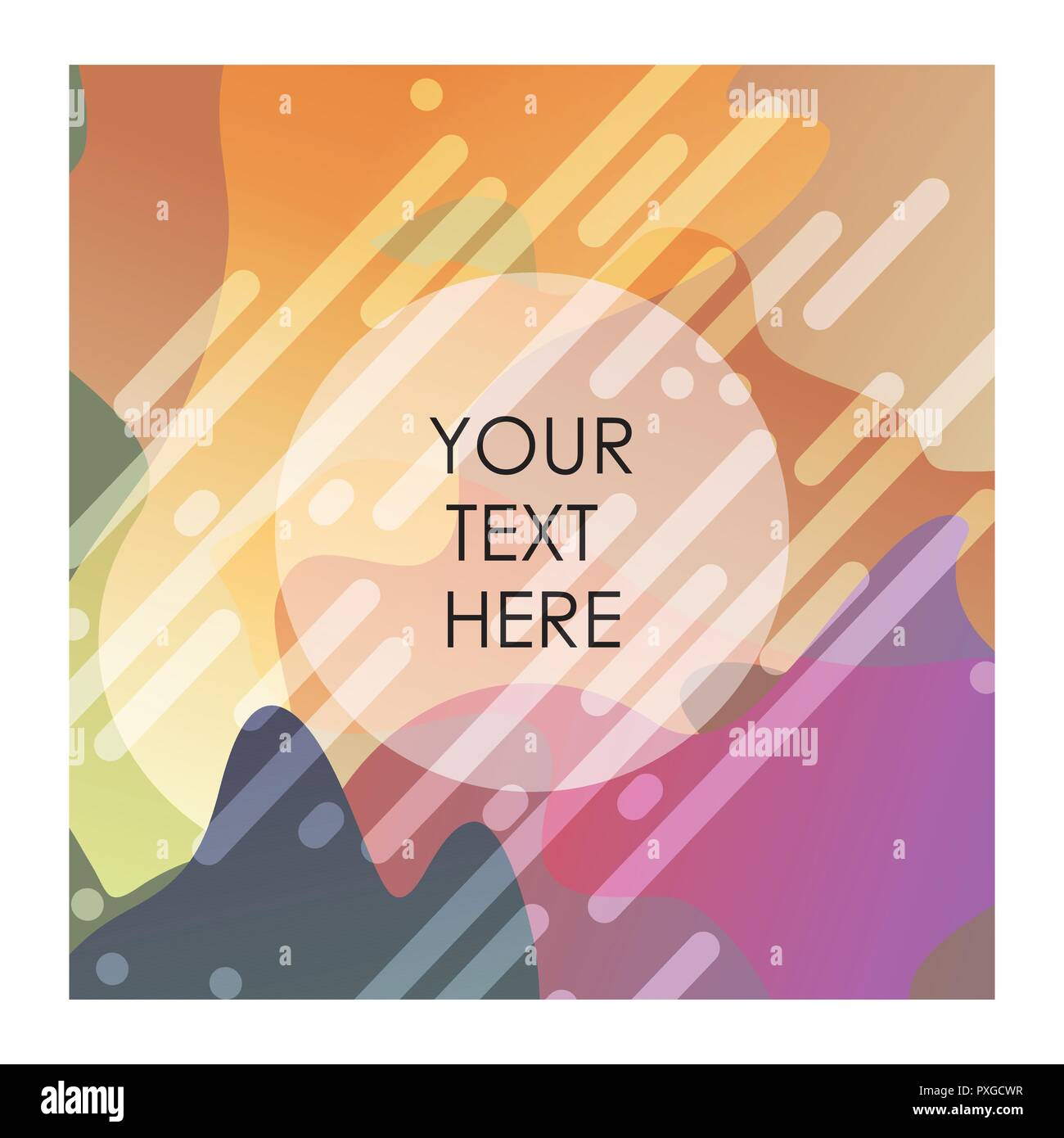 Multicolor background with typography vector Stock Vector Image & Art ...