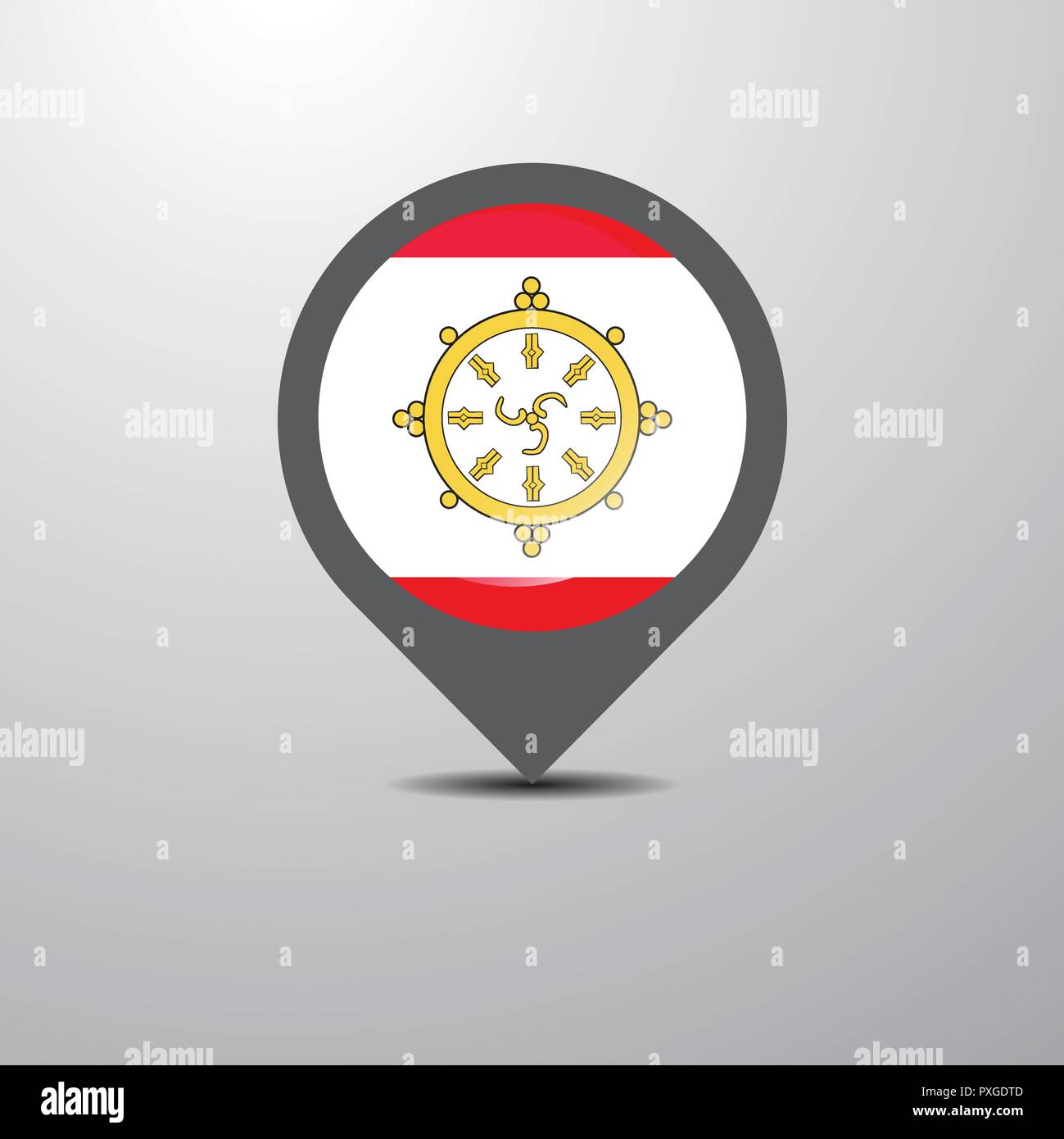 Sikkim Map Pin Stock Vector Image & Art - Alamy