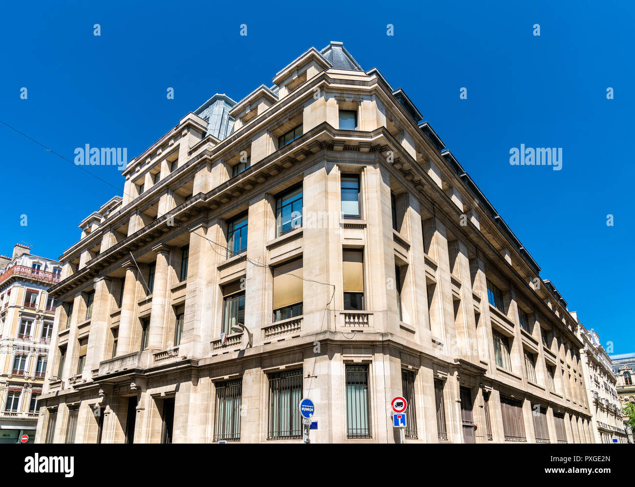 French architecture in the city centre of Lyon Stock Photo - Alamy