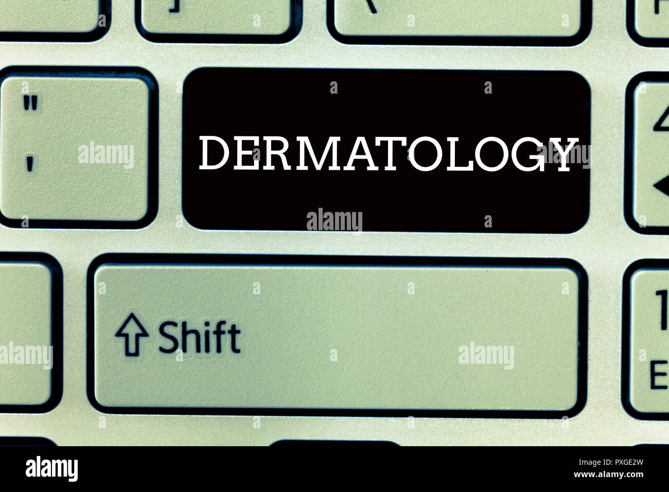Text sign showing Dermatology. Conceptual photo Cosmetic care and ...