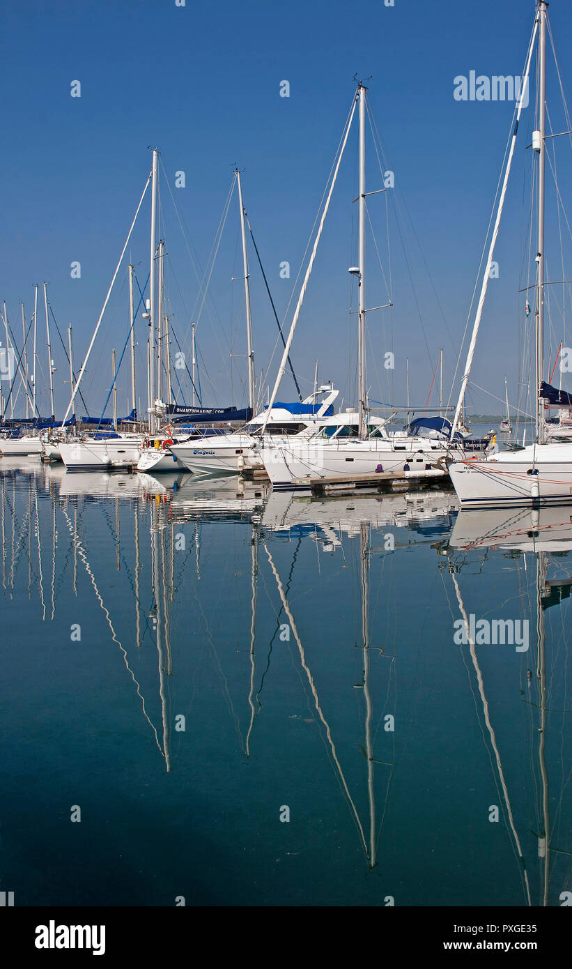 Yachts in Holyhead Marina, North Wales Stock Photo - Alamy