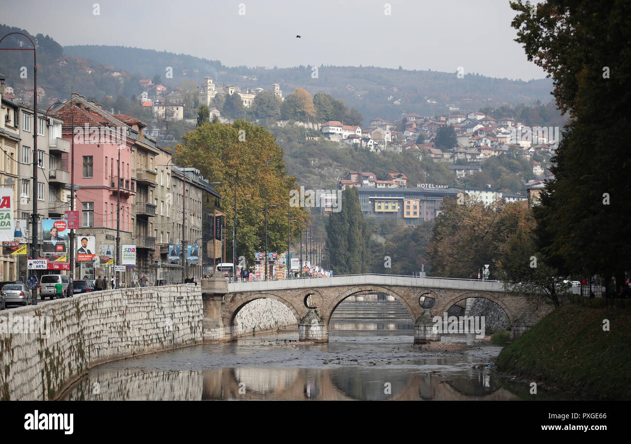 The Latin Bridge in Sarajevo Stock Photo - Alamy