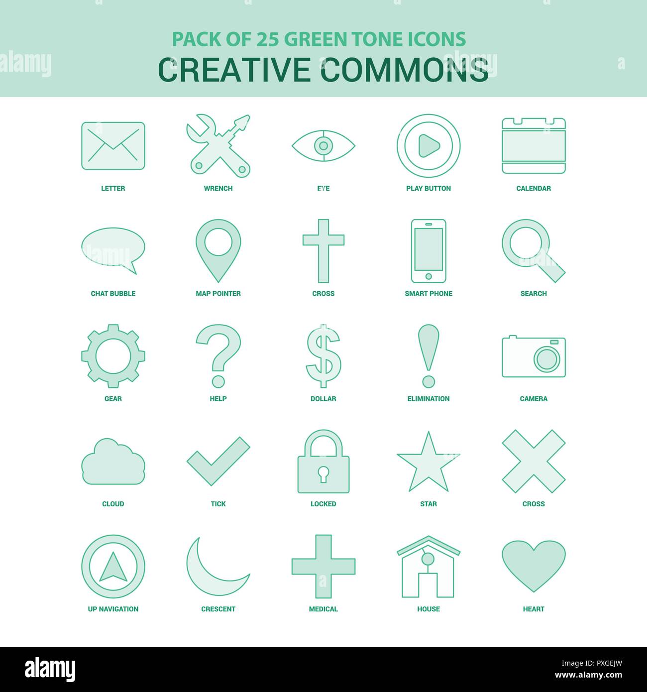 Creative commons symbol Stock Vector Images - Alamy