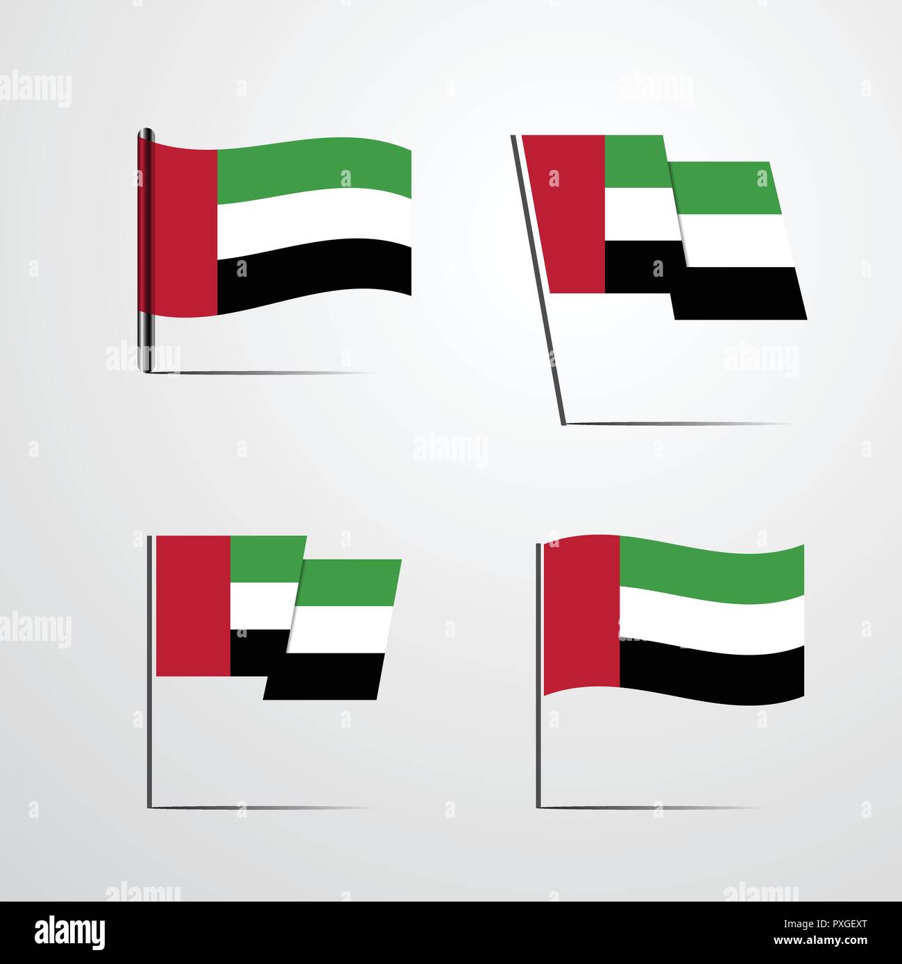 Uae flag pole Stock Vector Images - Alamy