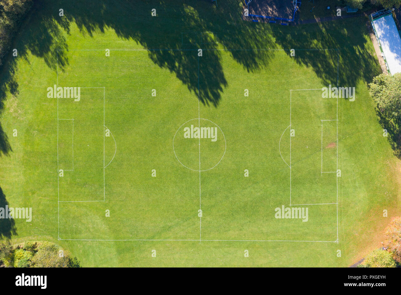 Soccer pitch aerial park hi-res stock photography and images - Alamy