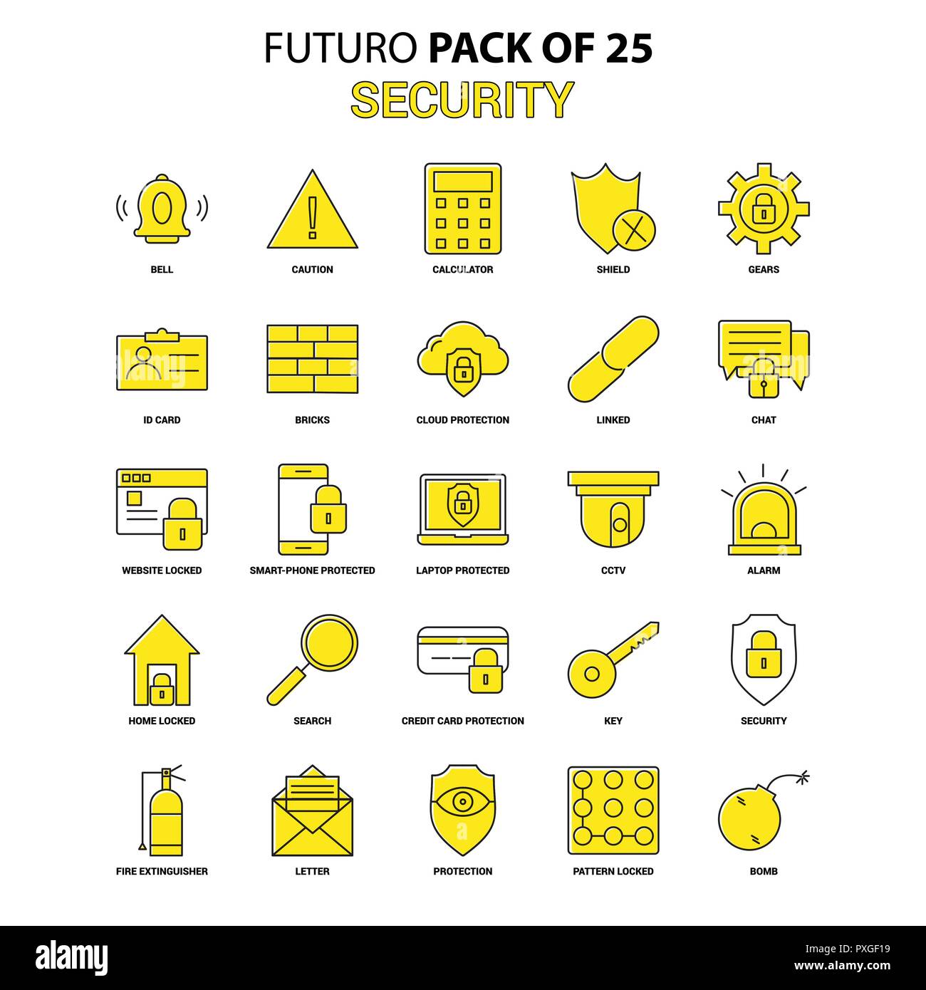 Data security and bricks Stock Vector Images - Alamy