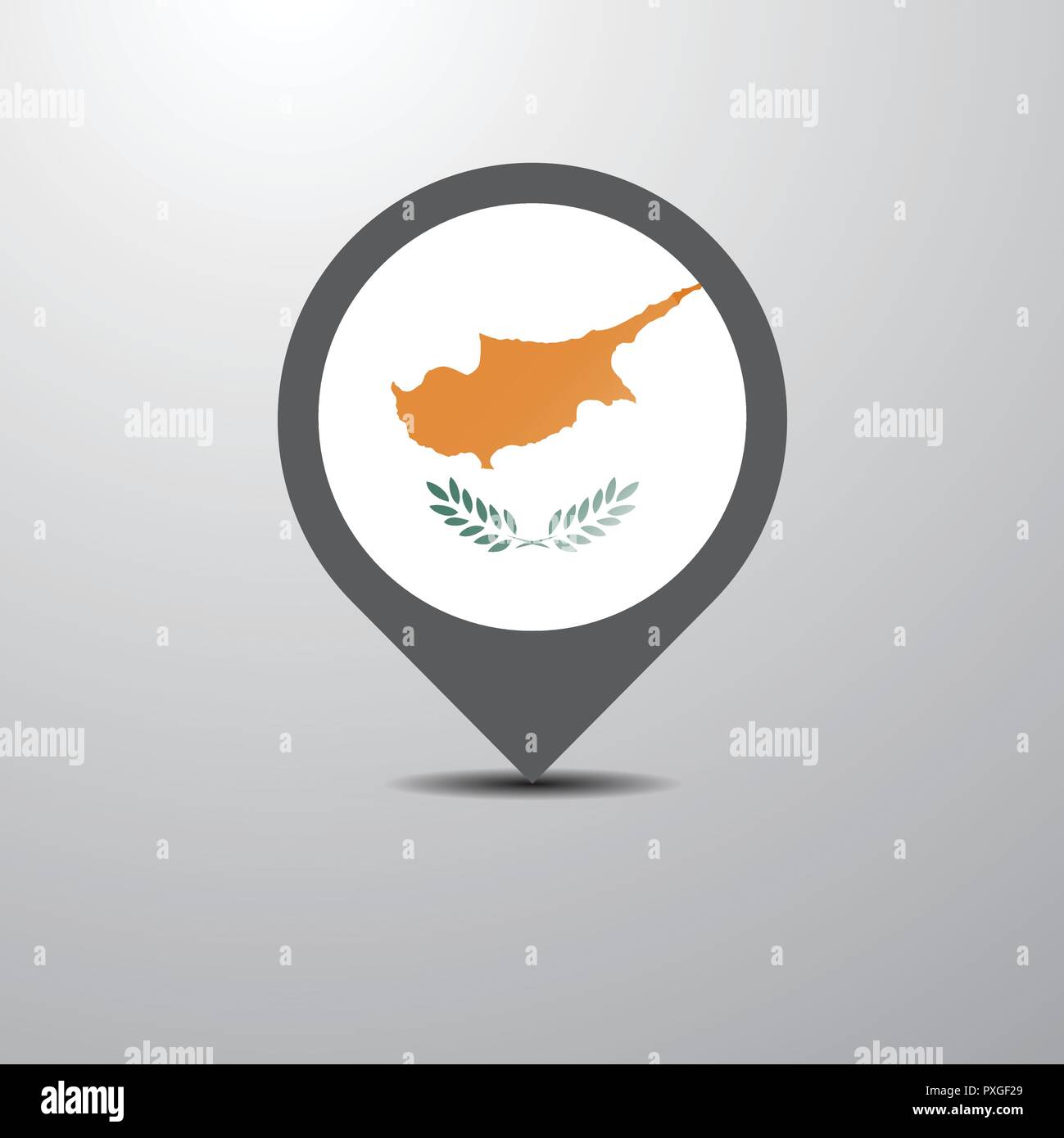 Cyprus map pin hi-res stock photography and images - Alamy