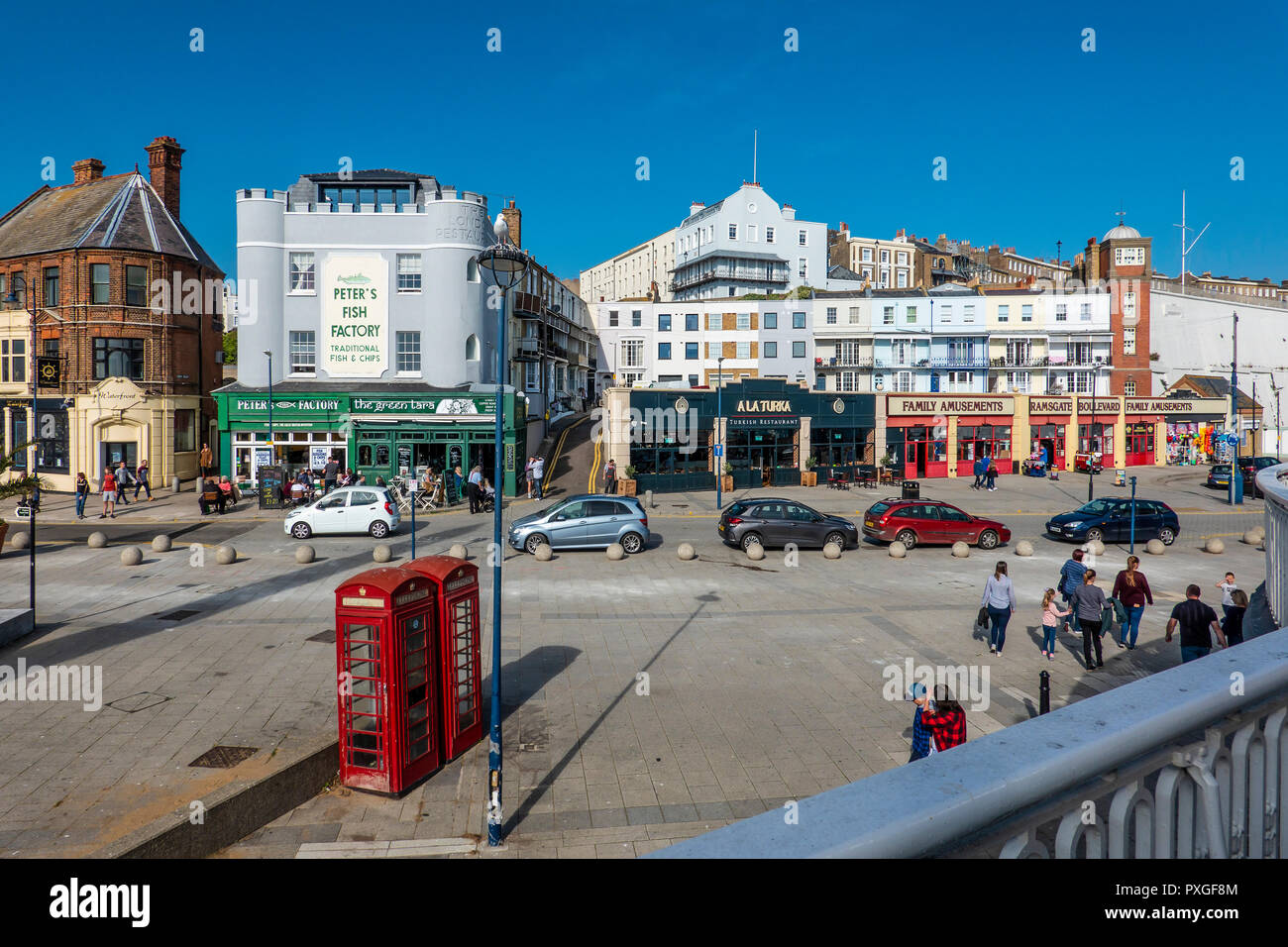 Seafront,Ramsgate,Thanet,Kent,England,View from Werthspoon,Royal ...