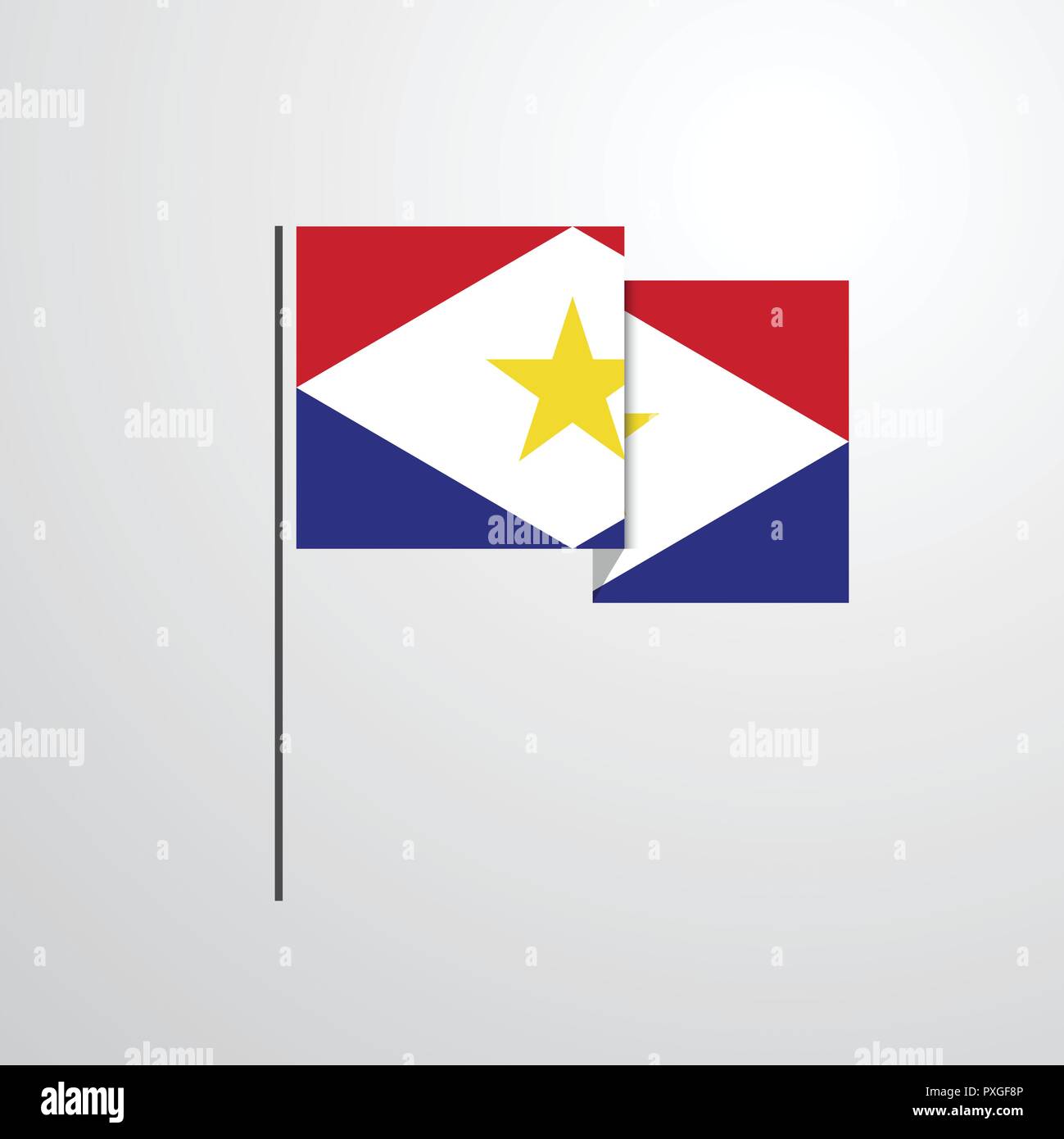 Saba island flag Stock Vector Images - Alamy