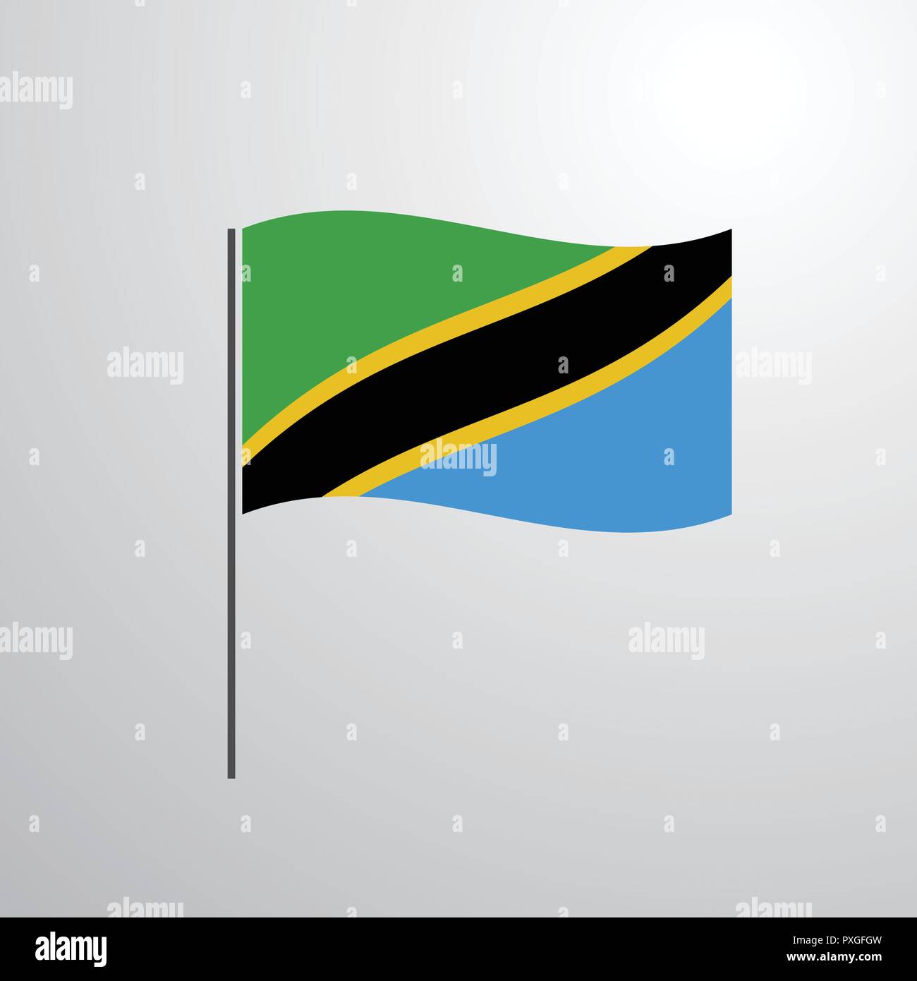 Tanzania Waving Flag Stock Vector Image And Art Alamy