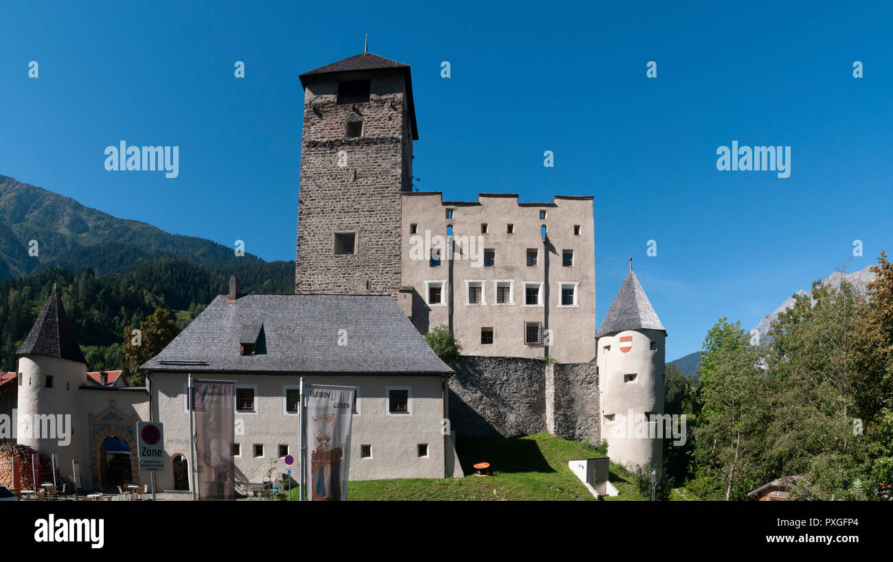 Schloss Landeck (Landeck Castle and museum), Tyrol, Austria Stock Photo ...