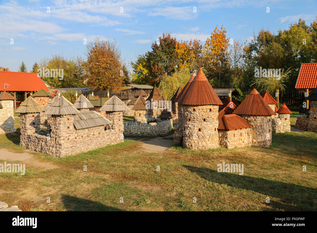 Guiness World Record holder Dinnyes, Hungary with 35 miniature replicas ...