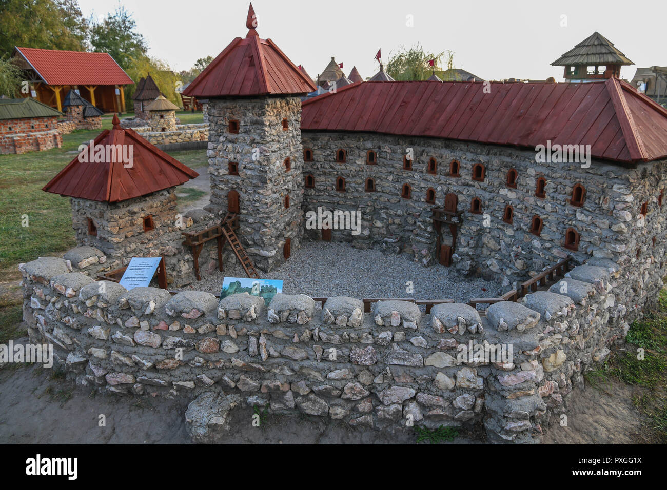Guiness World Record holder Dinnyes, Hungary with 35 miniature replicas ...