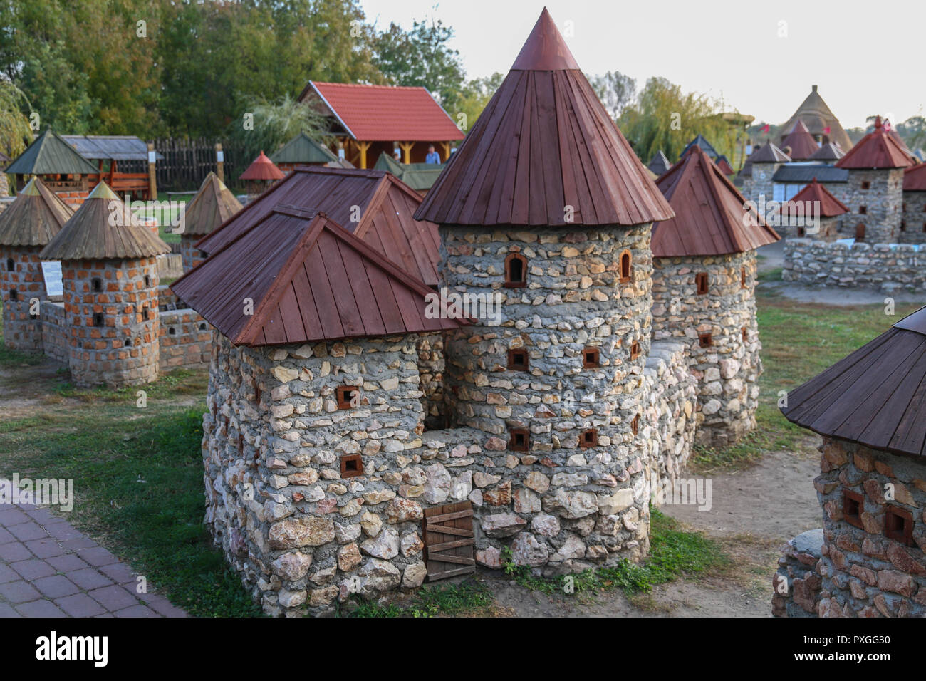 Guiness World Record holder Dinnyes, Hungary with 35 miniature replicas ...